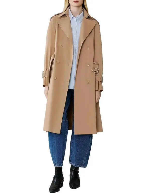 Soia & Kyo Becky Relaxed-fit Double-breasted Coat - Teak