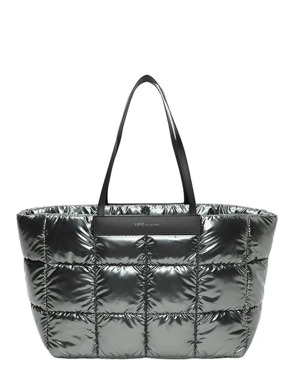 VEE COLLECTIVE Porter Marche Quilted Tote Bag - Grey