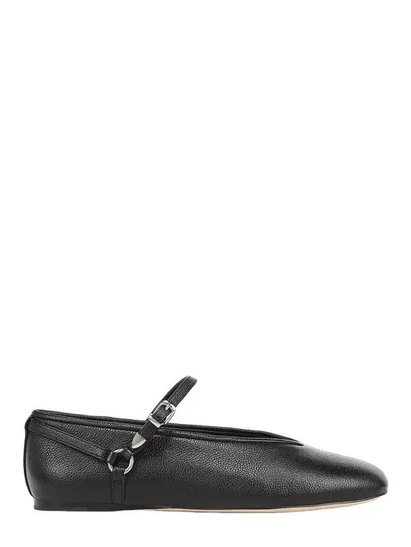 FAVORITE DAUGHTER Max Leather Ballet Flats - Black