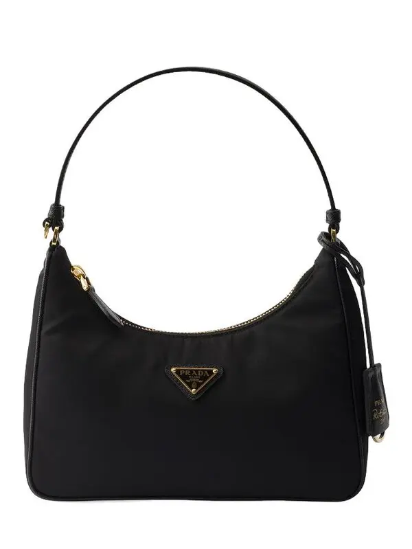 Prada Re-edition 2005 Re-nylon And Saffiano Mini Shoulder Bag - Black