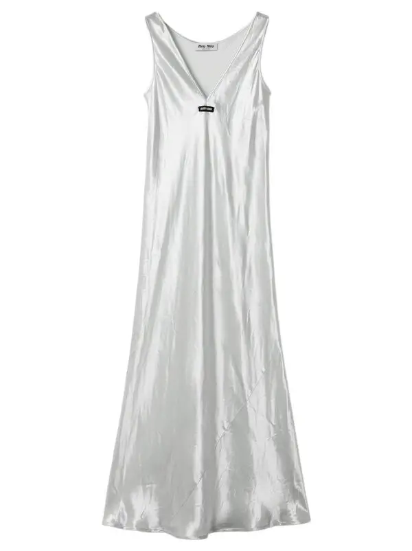 Miu Miu Satin Dress - Silver