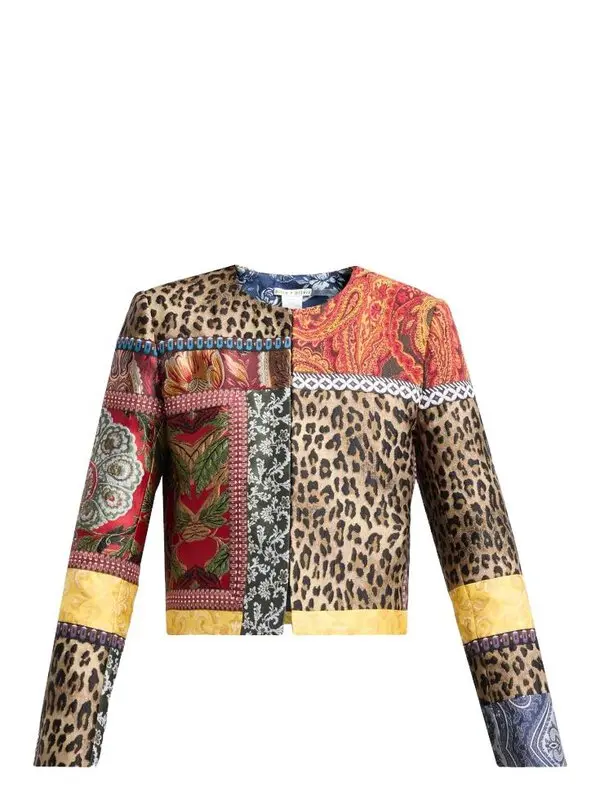 Alice + Olivia Kidman Patchwork Jacket - Multi