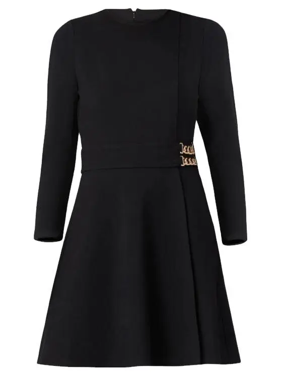 Shoshanna Rachel Chainlink A-line Mini Dress - Jet