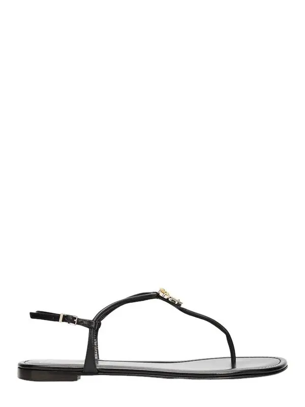 GIUSEPPE ZANOTTI Hobby Leather Thong Sandals - Nero