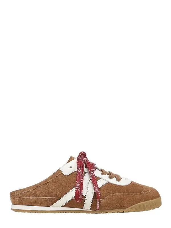 Veronica Beard Nicoline Suede-blend Low-top Sneakers - Chestnut Multi