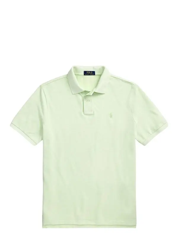 Polo Ralph Lauren Classic-fit Mineral-dyed Mesh Polo Shirt - Leaf