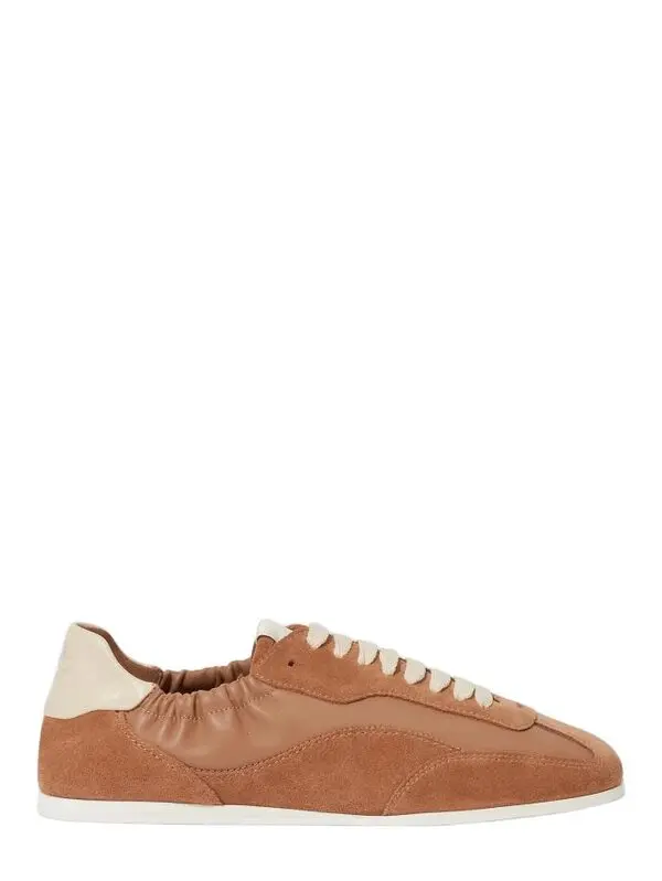 Simkhai Georgie Suede & Leather Sneakers - Camel