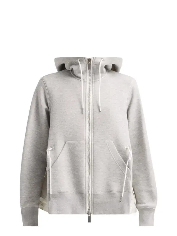 Sacai Sponge Sweat Nylon Twill Hoodie - Gray