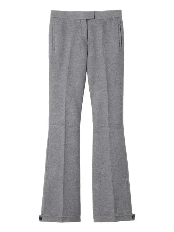 Miu Miu Double Wool Pants - Grey