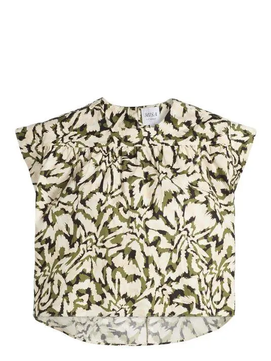 Misa Alina Floral Crop Top - Patchwork Butterfly