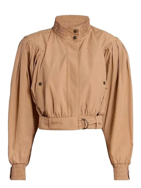 Chloé Cotton Crop Jacket - Reef Shell