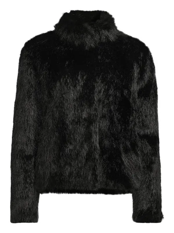 ET OCHS Eugene Faux Fur Jacket - Black