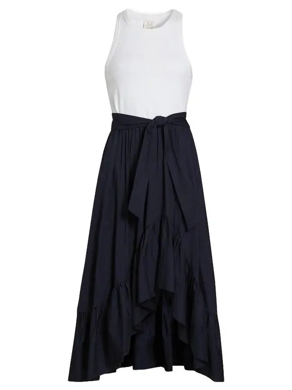 Cinq À Sept Zayla Split Midi-dress - White Navy