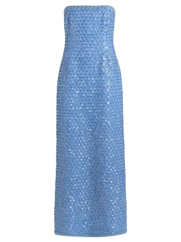 Simkhai Vanessa Embellished Maxi Dress - Periwinkle