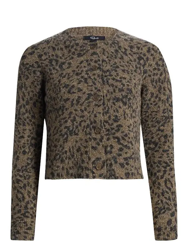 Rails Matilda Leopard Pattern Cardigan - Spotted