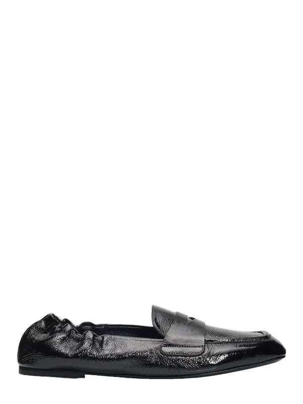 STUART WEITZMAN Bryant Leather Penny Loafers - Black Leather