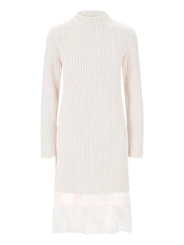 Staud Willow Layered Sweaterdress - Ecru