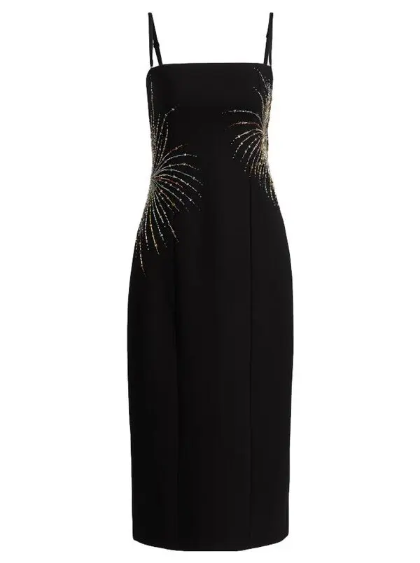 Staud Britney Beaded Cocktail Dress - Firework