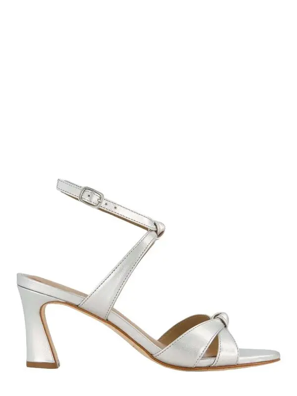 Bernardo Neera Ankle Strap Heeled Sandals - Silver