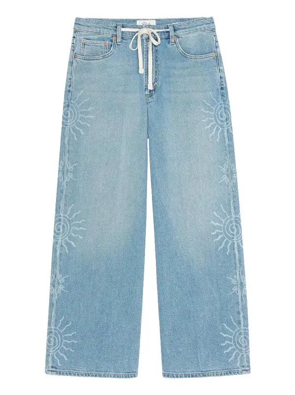 Rails Angeleno Cotton Crop Jeans - Soleil Laser