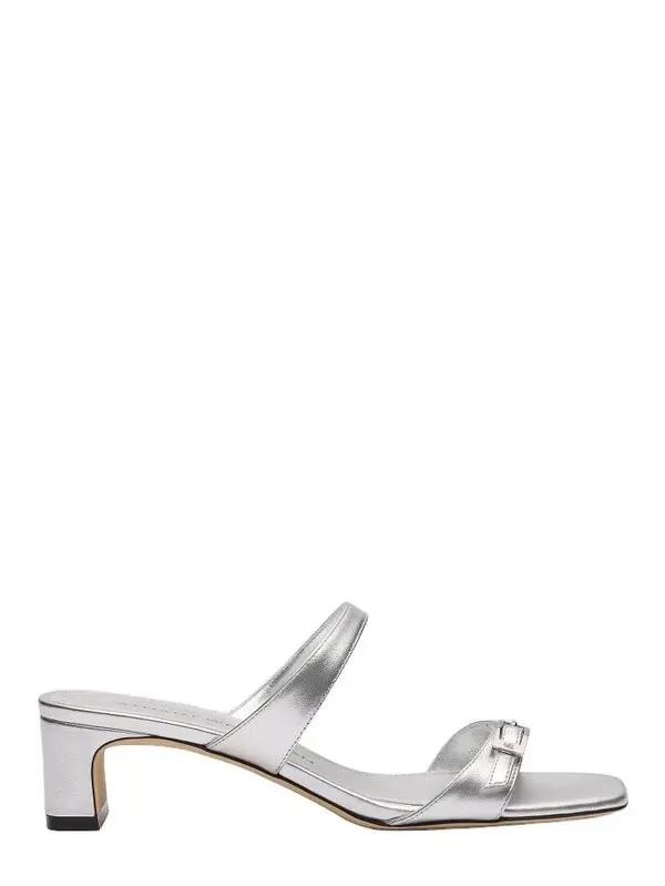 STUART WEITZMAN Baby Babette Leather Sandals - Silver