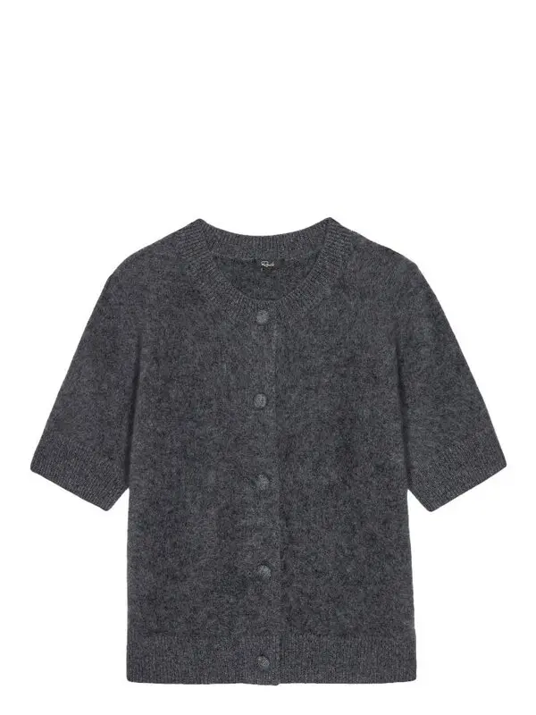Rails Roman Wool-cashmere Cardigan - Charcoal