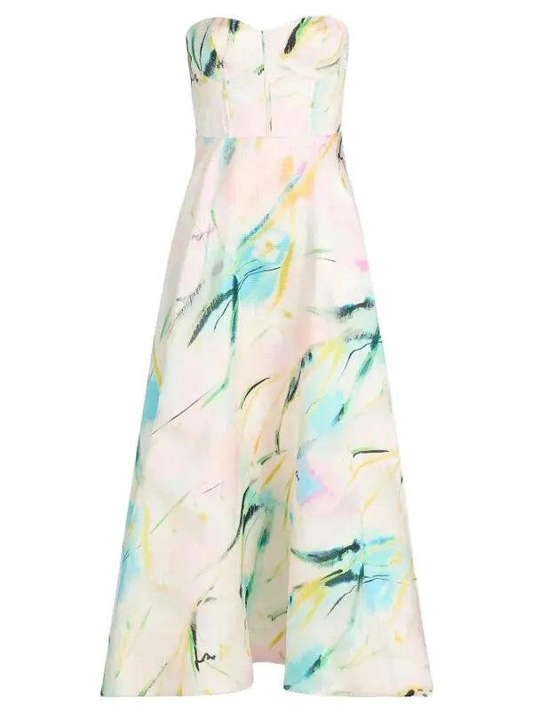 AS IT MAY Mika Strapless Woven Midi-dress - Multi