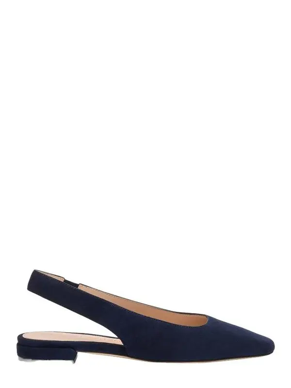 STUART WEITZMAN Stassi Suede Slingback Flats - Nice Blue