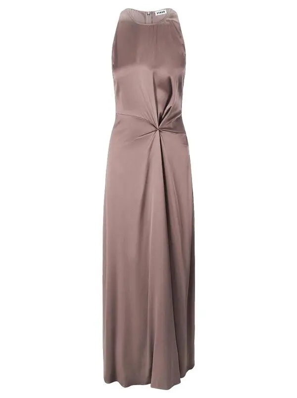 Staud Jaelyn Silk Maxi Dress - Mink