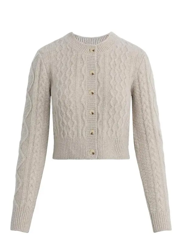 FAVORITE DAUGHTER The Eleanor Merino Wool-blend Cardigan - Basmati