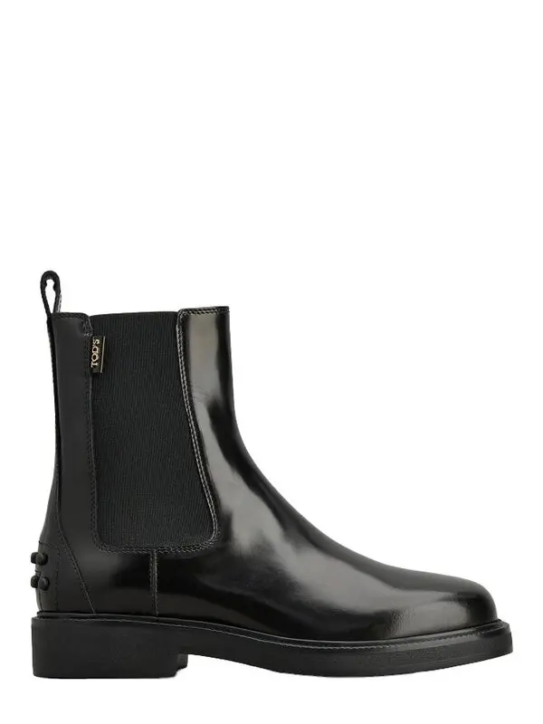 TOD'S Leather Chelsea Boots - Nero