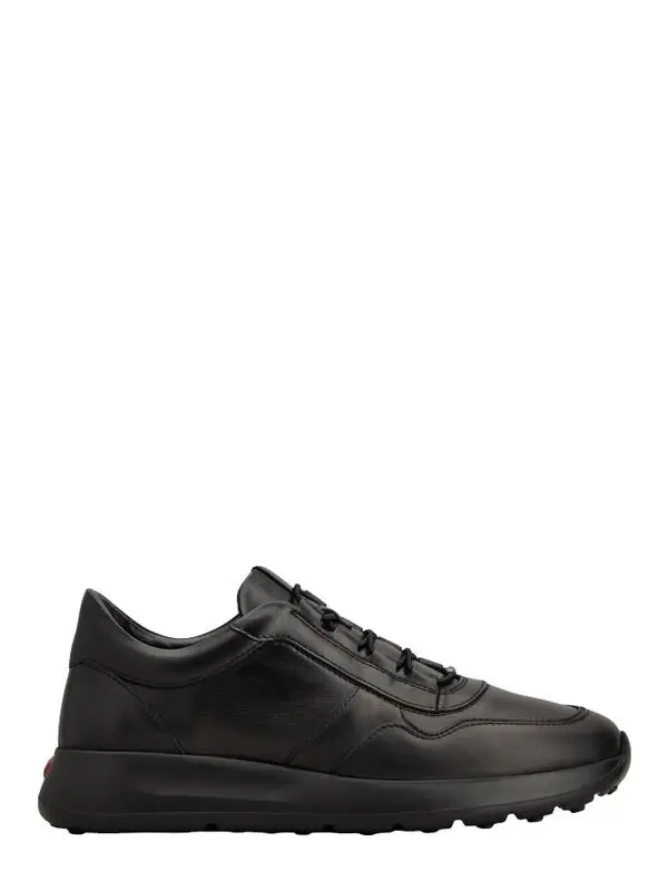 TOD'S Sportivo Allacciato Leather Low-top Sneakers - Black