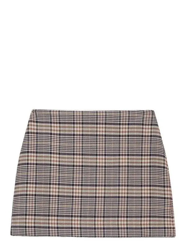 ANINE BING Tierra Check Mini Skirt - Multi