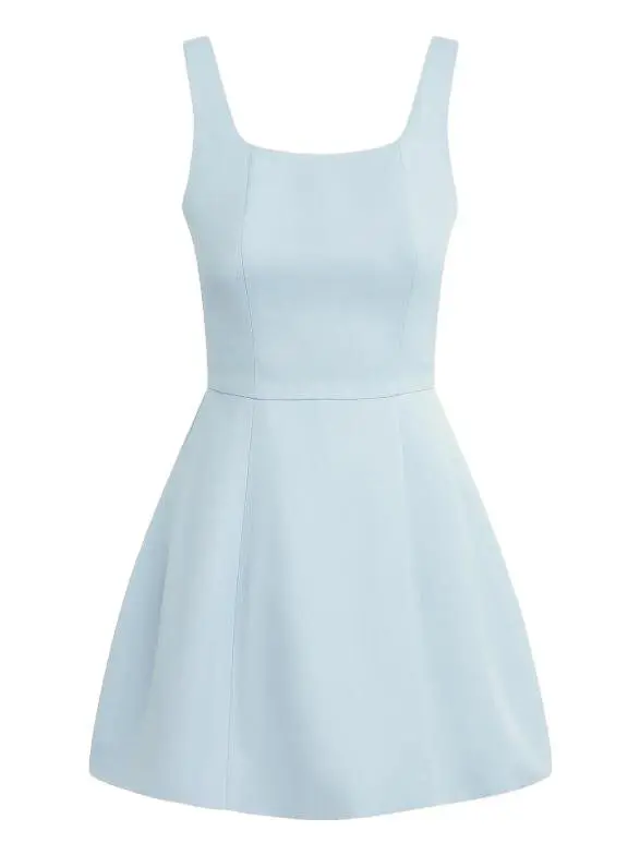 FAVORITE DAUGHTER Morgan Fit-&-flare Minidress - Sky Blue