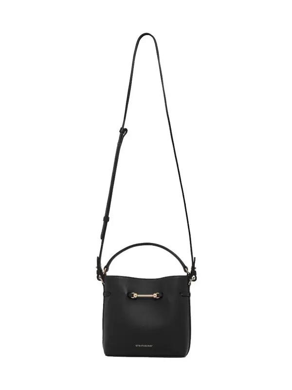 Strathberry Corda Mini Leather Bucket Bag - Black