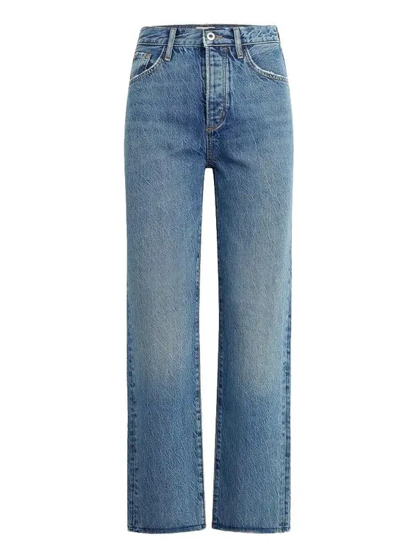 FAVORITE DAUGHTER Otto Stretch-cotton High Rise Straight-leg Jeans - Stowe
