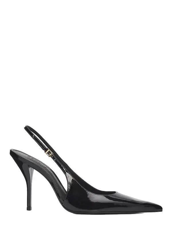 Schutz Diora 100mm Patent Leather Slingback Pumps - Black