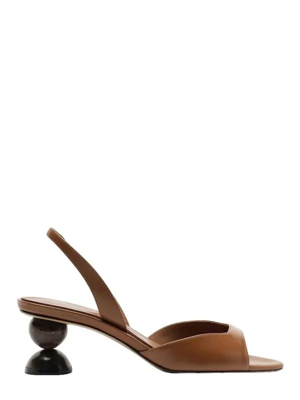 ALEXANDRE BIRMAN Tropicana 50mm Spherical Slingback Sandals - Espresso