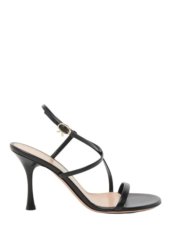 GIANVITO ROSSI Glove 85mm Leather Slingback Sandals - Black