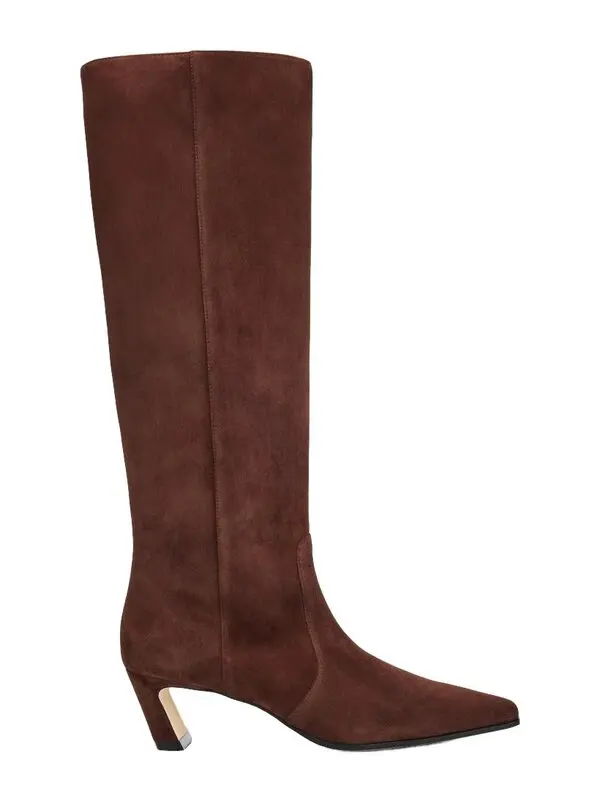 STUART WEITZMAN Stassi 50mm Suede Boots - Walnut