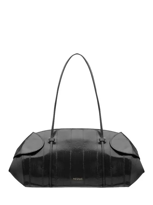 NEOUS Berenices East To West Eel-effect Leather Shoulder Bag - Black