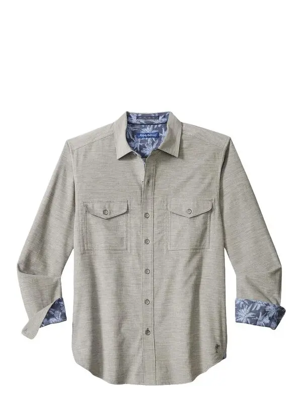 Tommy Bahama Coastline Corduroy Shirt - Raincloud Heather