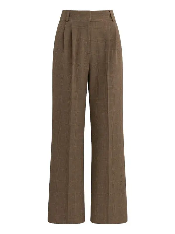 FAVORITE DAUGHTER The Favorite Glen Check Pants - Java Plaid