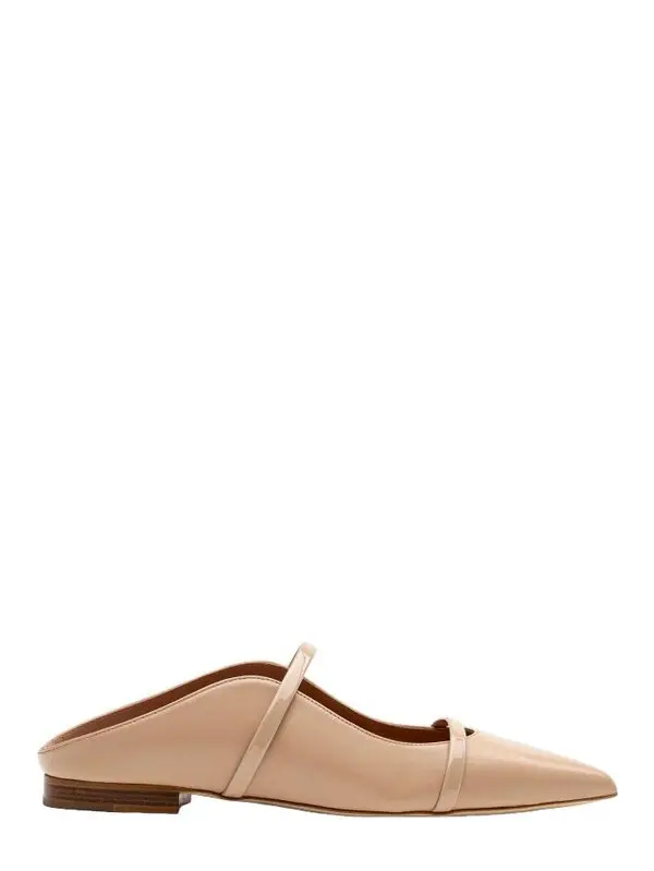 MALONE SOULIERS Maureen Leather Mules - Buff