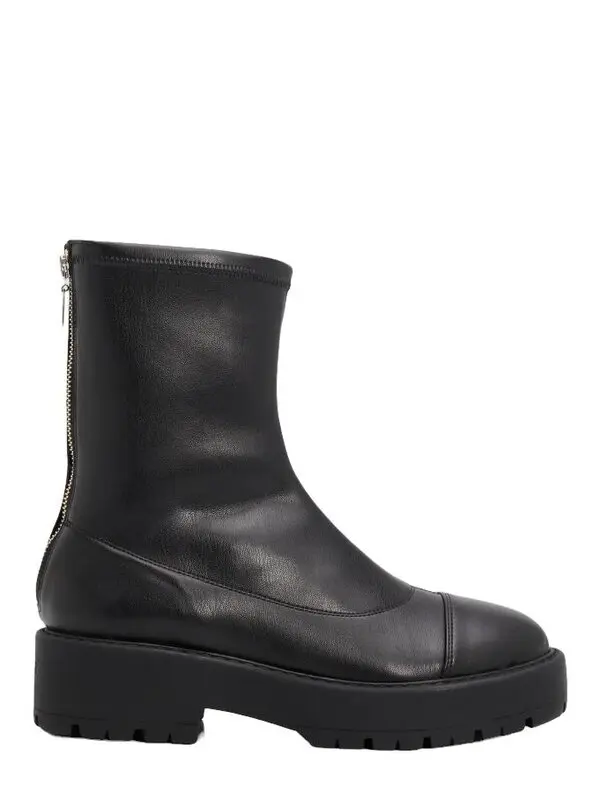 Schutz Rita 90mm Leather Platform Boots - Black