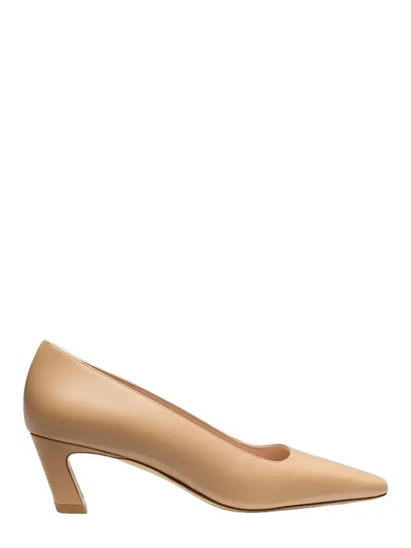 STUART WEITZMAN Stassi 50mm Leather Pumps - Adobe