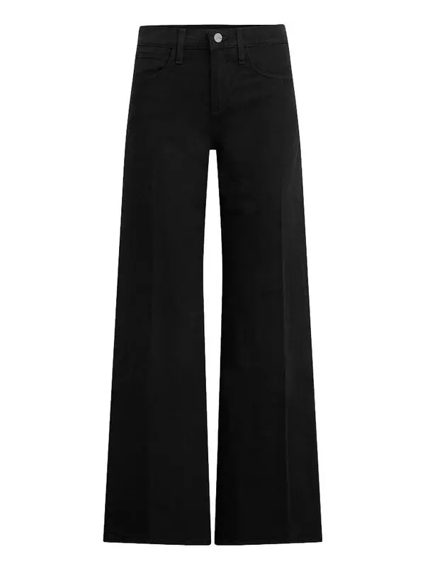 Joe's Jeans The Lou Lou Low-rise Wide-leg Jeans - Black