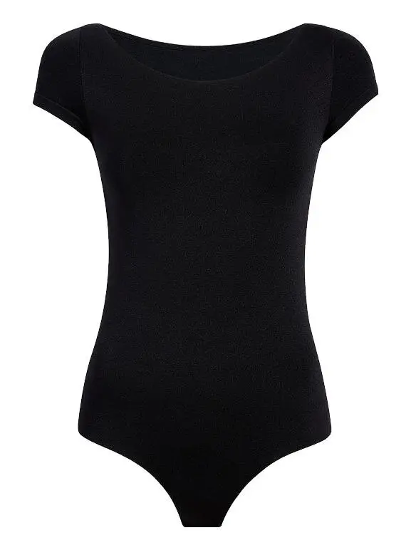 Commando Prima Ballet Boatneck Bodysuit - Black