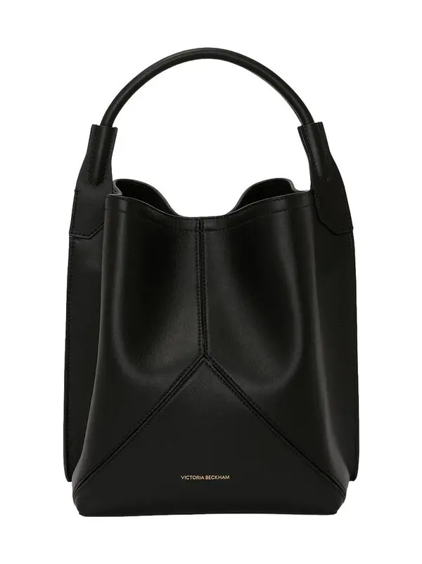 Victoria Beckham Leather Bucket Bag - Black