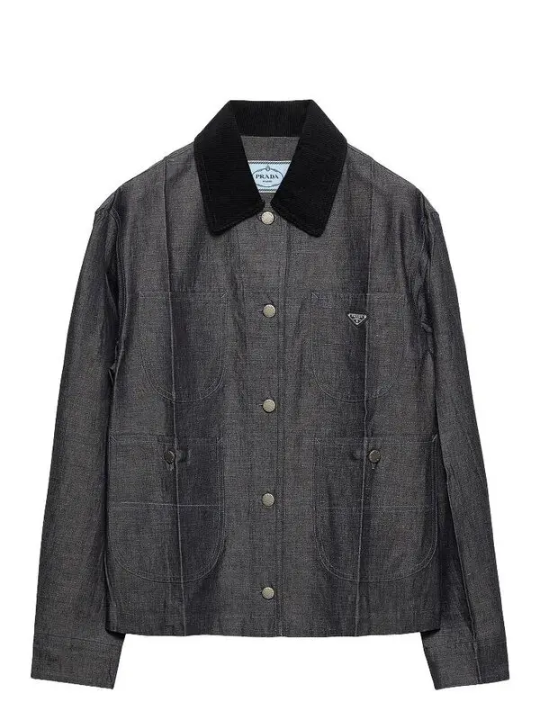 Prada Chambray Jacket - Blue